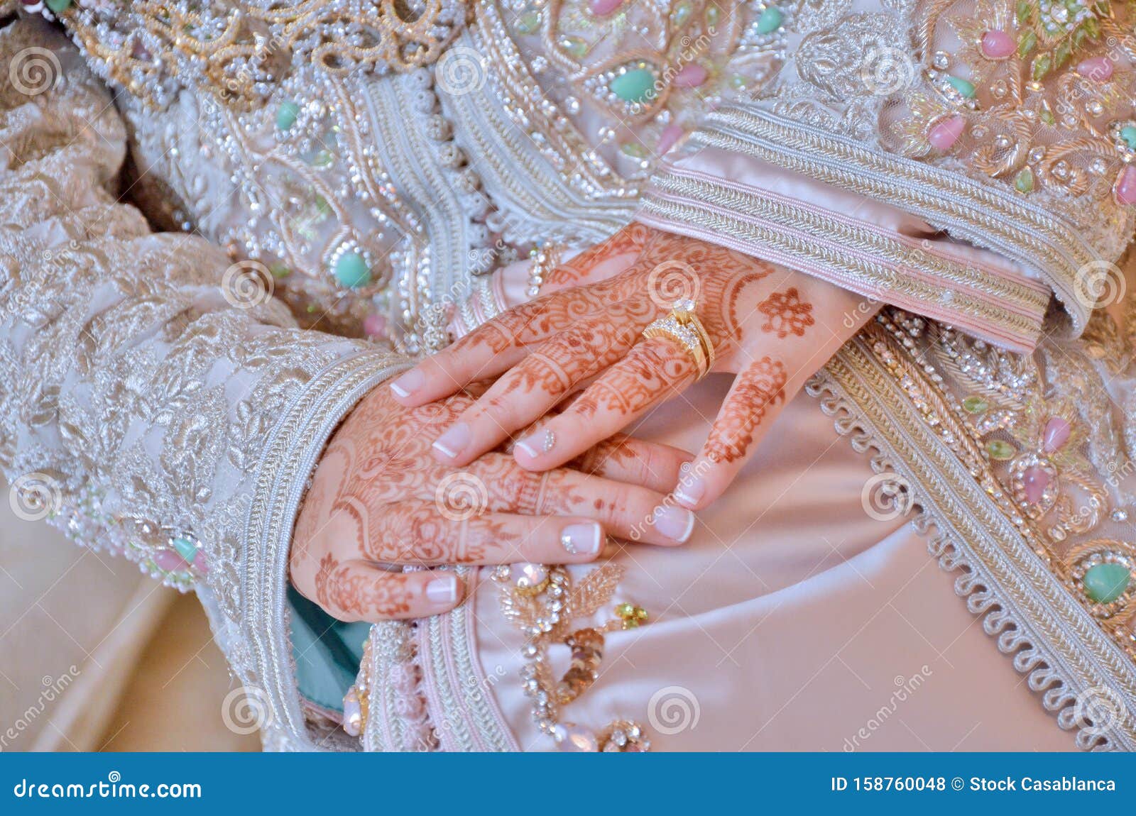 Traditional Moroccan Wedding.Wedding Moroccan Henna Stock Photo - Image ...