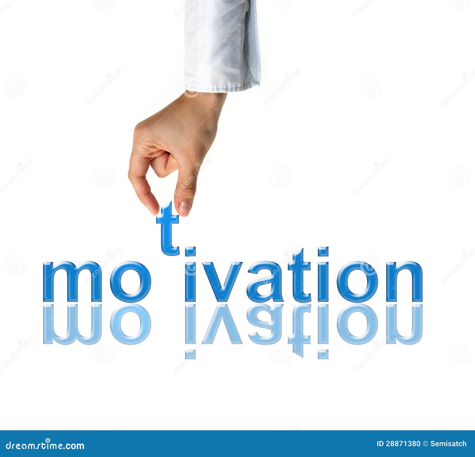 Hand with motivation word stock photo. Image of color - 28871380