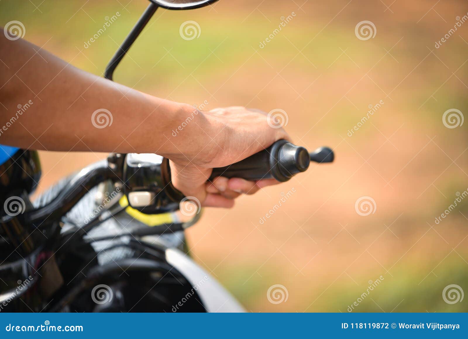 Hand Motorcycle stock photo. Image of mittens, bike - 118119872