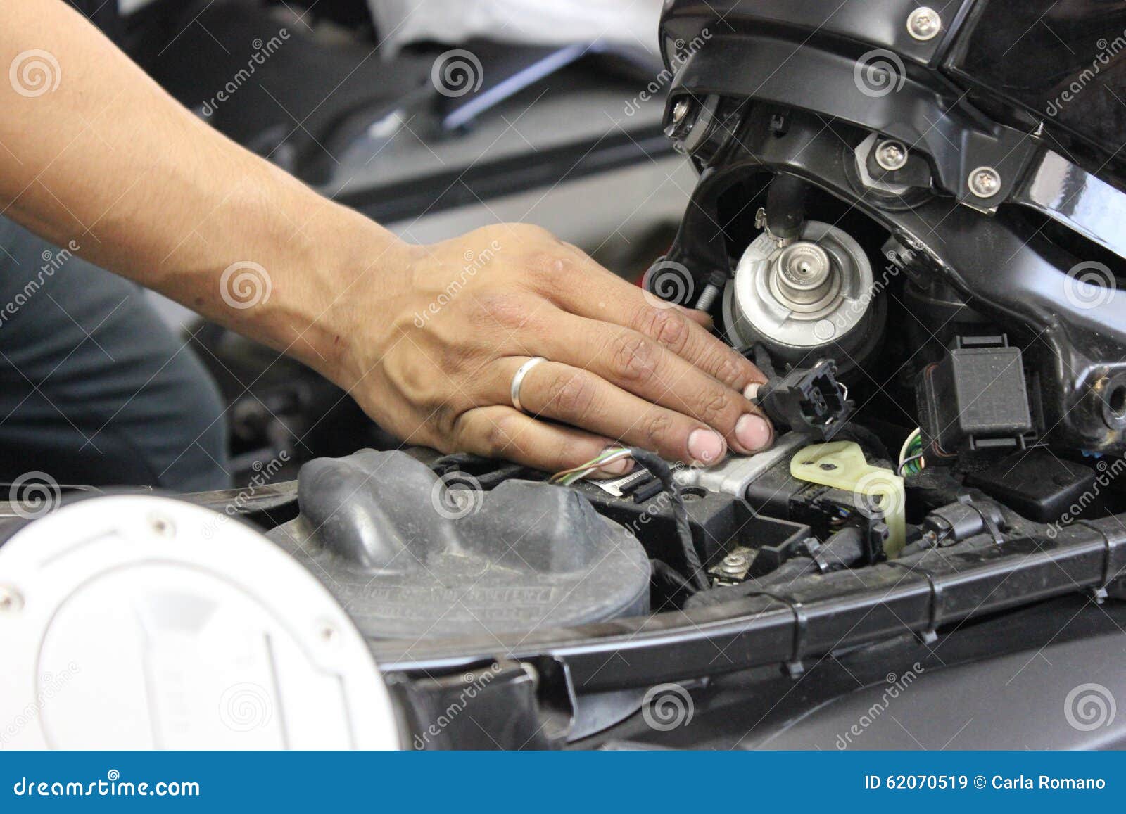 Hand Motorcycle after Sales Stock Image - Image of department, detail ...