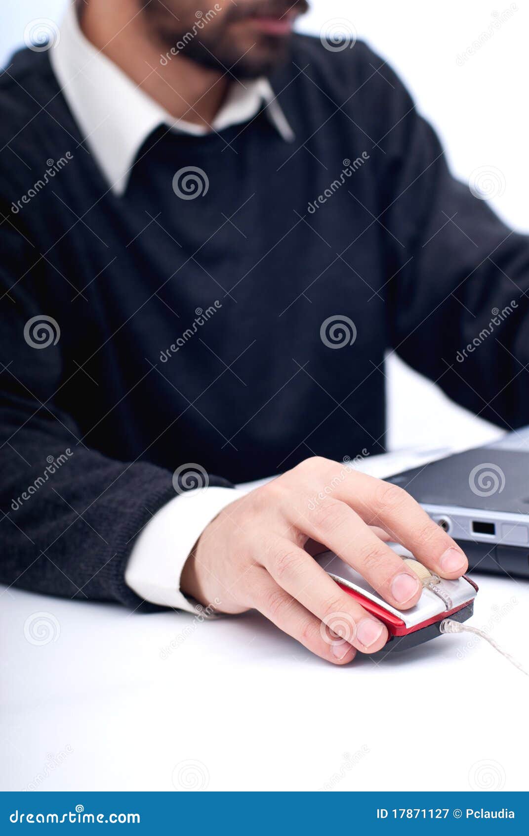 Hand On Mouse Stock Image | CartoonDealer.com #17871127