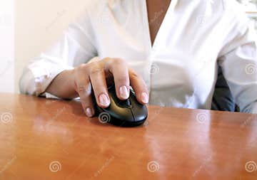 Hand on the mouse stock photo. Image of designer, fingers - 251204
