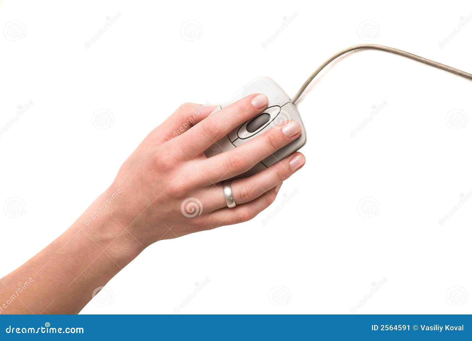 Hand and mouse stock image. Image of cable, instrument - 2564591