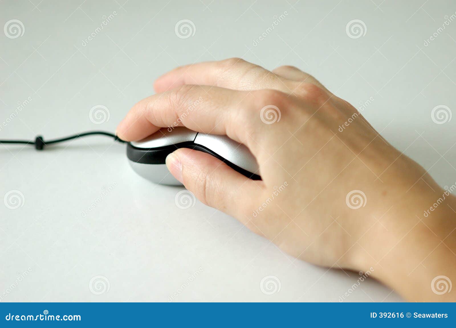 Hand on mouse stock photo. Image of working, technical - 392616