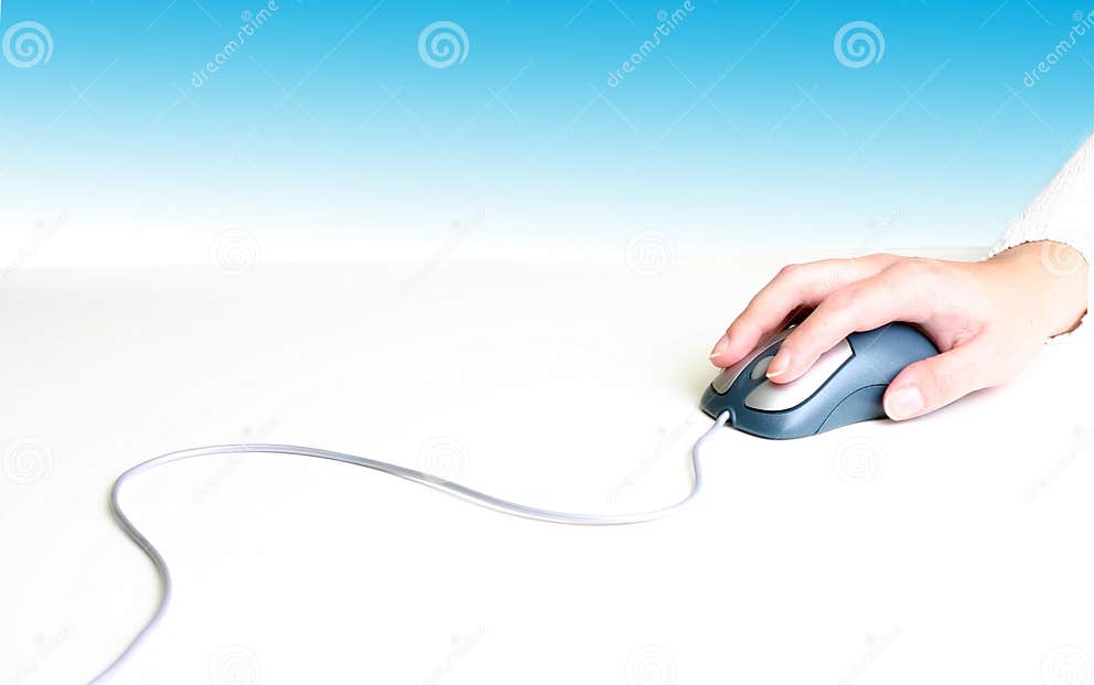 Hand on mouse stock image. Image of internal, mice, data - 46705
