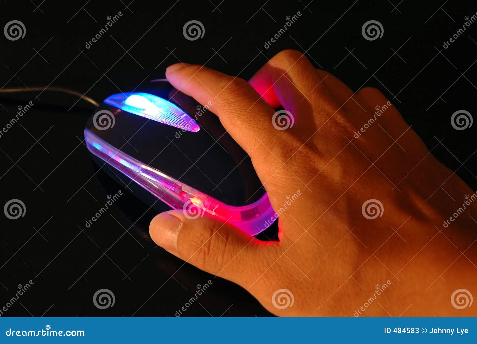 Hand on Mouse stock image. Image of hardware, scroll, technology - 484583