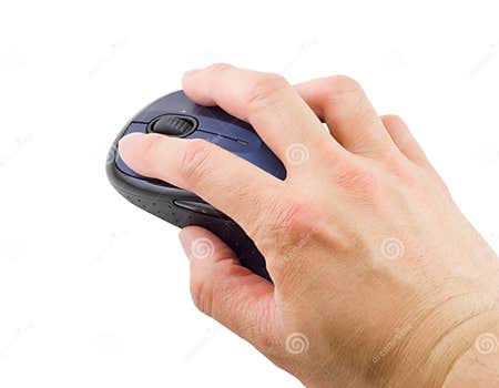 Hand on Mouse stock image. Image of business, hand, clicking - 7685351