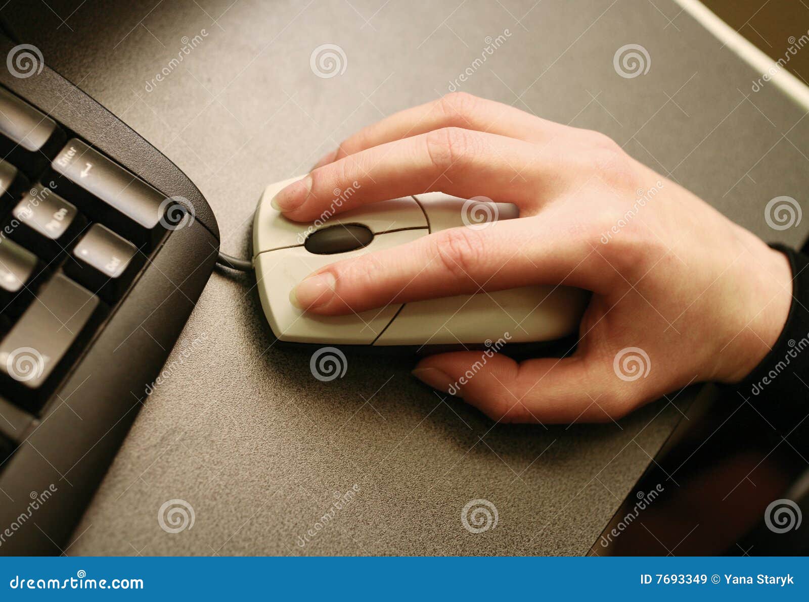 Hand with mouse stock image. Image of knowledges, formation - 7693349