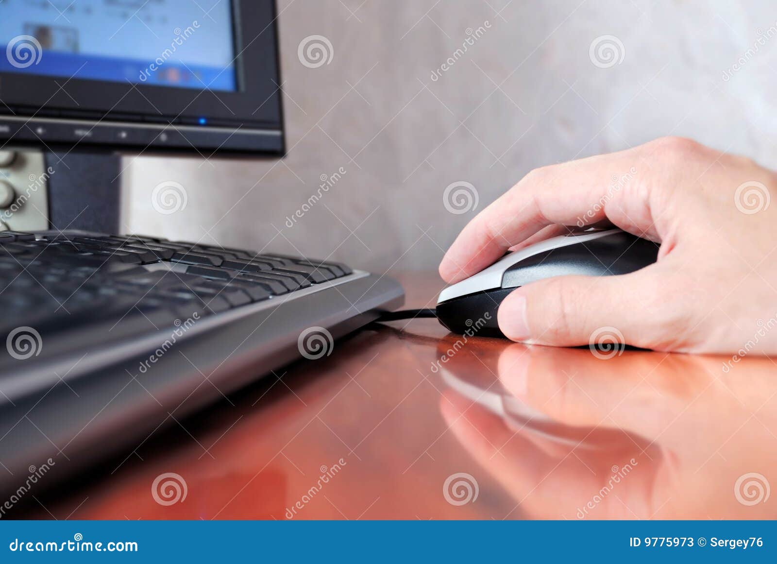 Hand and mouse stock image. Image of corporation, company - 9775973