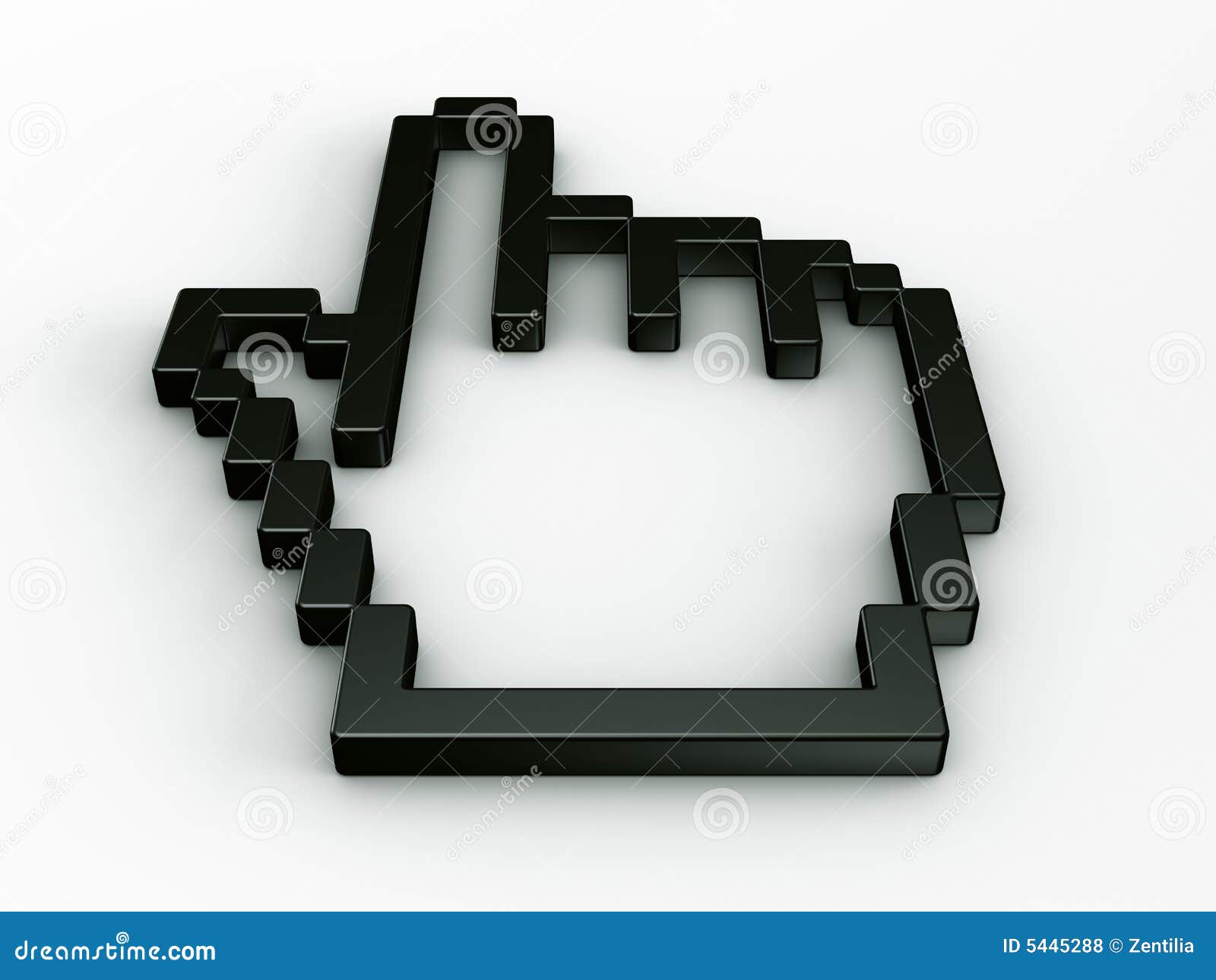 Hand Mouse Cursor In 3d Stock Photo | CartoonDealer.com #5445288