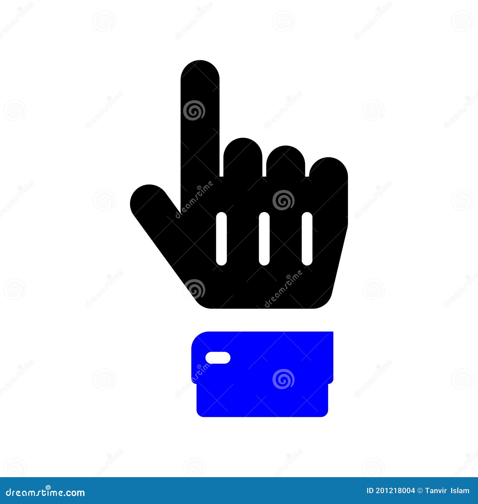 Hand Mouse Cursor Icon. Pointer Hand Cursor Icon Stock Vector ...