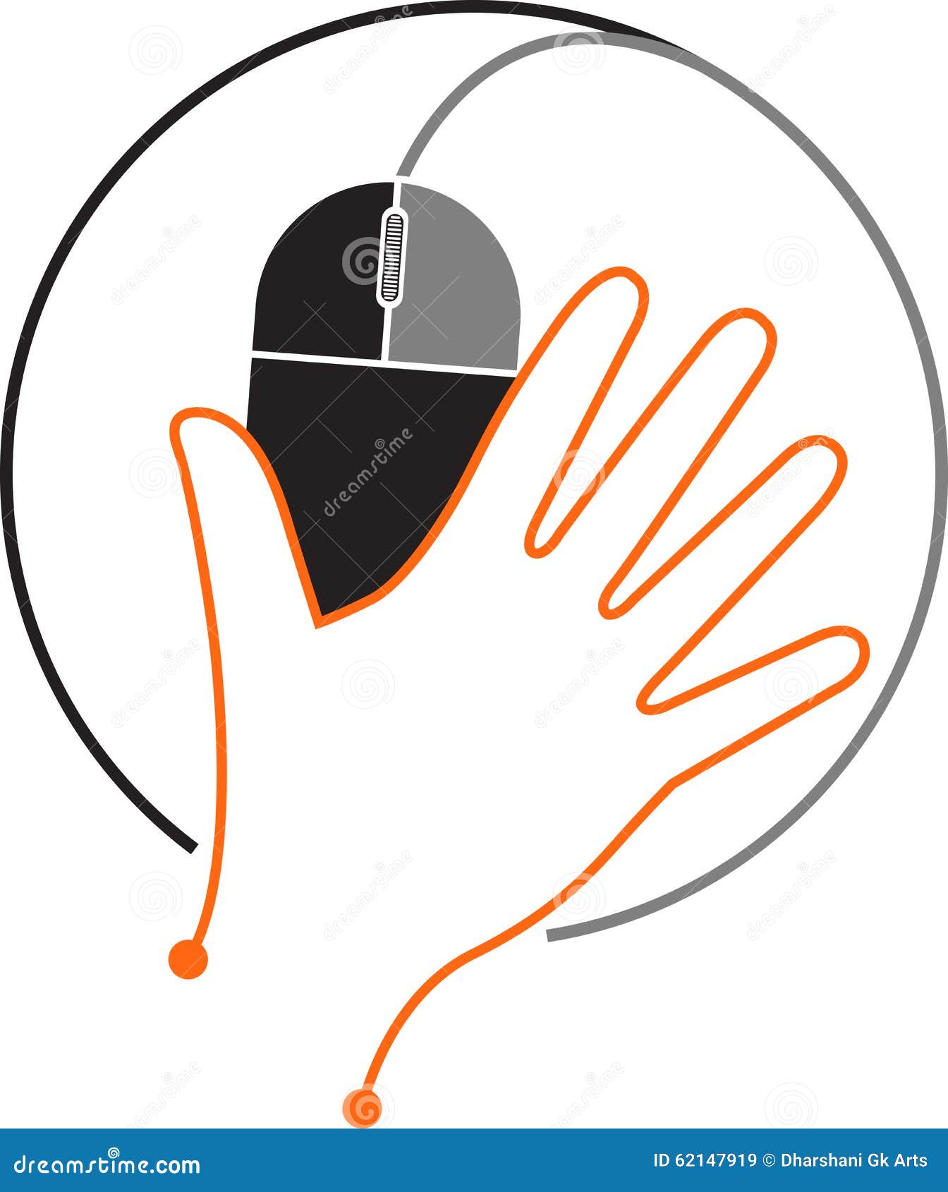 Hand mouse logo stock vector. Illustration of choice - 62147919