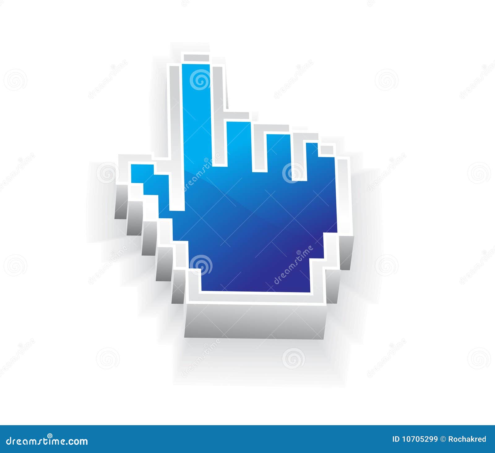 Hand Mouse Cursor Clicks The Learn Japanese Button. Vector Illustration ...