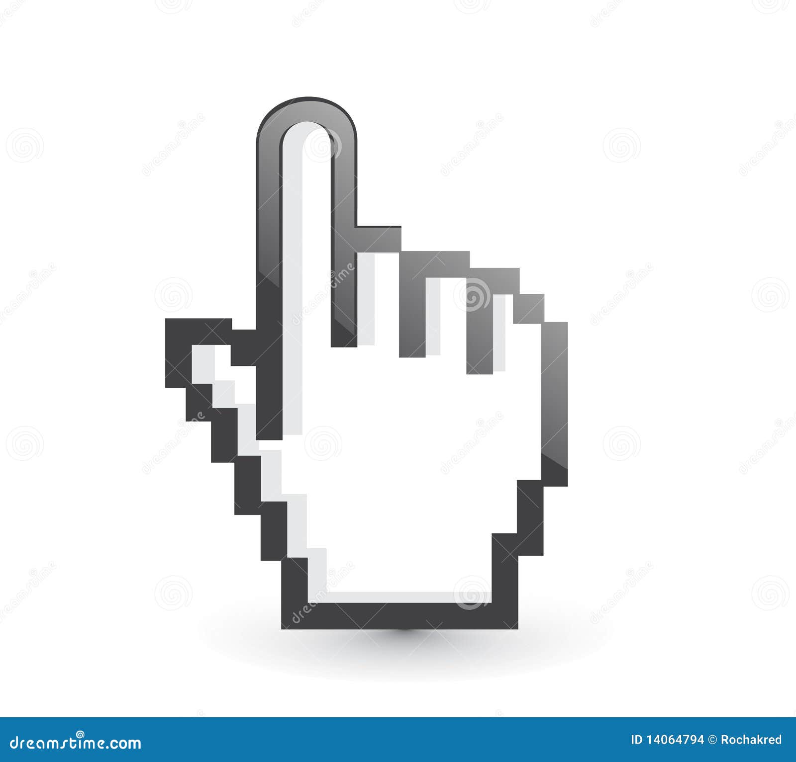 Hand mouse symbol stock vector. Illustration of element - 14064794