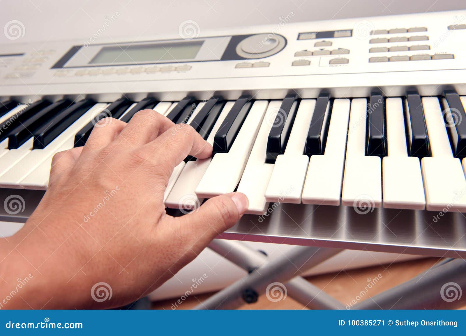 Musical keyboard stock image. Image of artist, education - 100385271