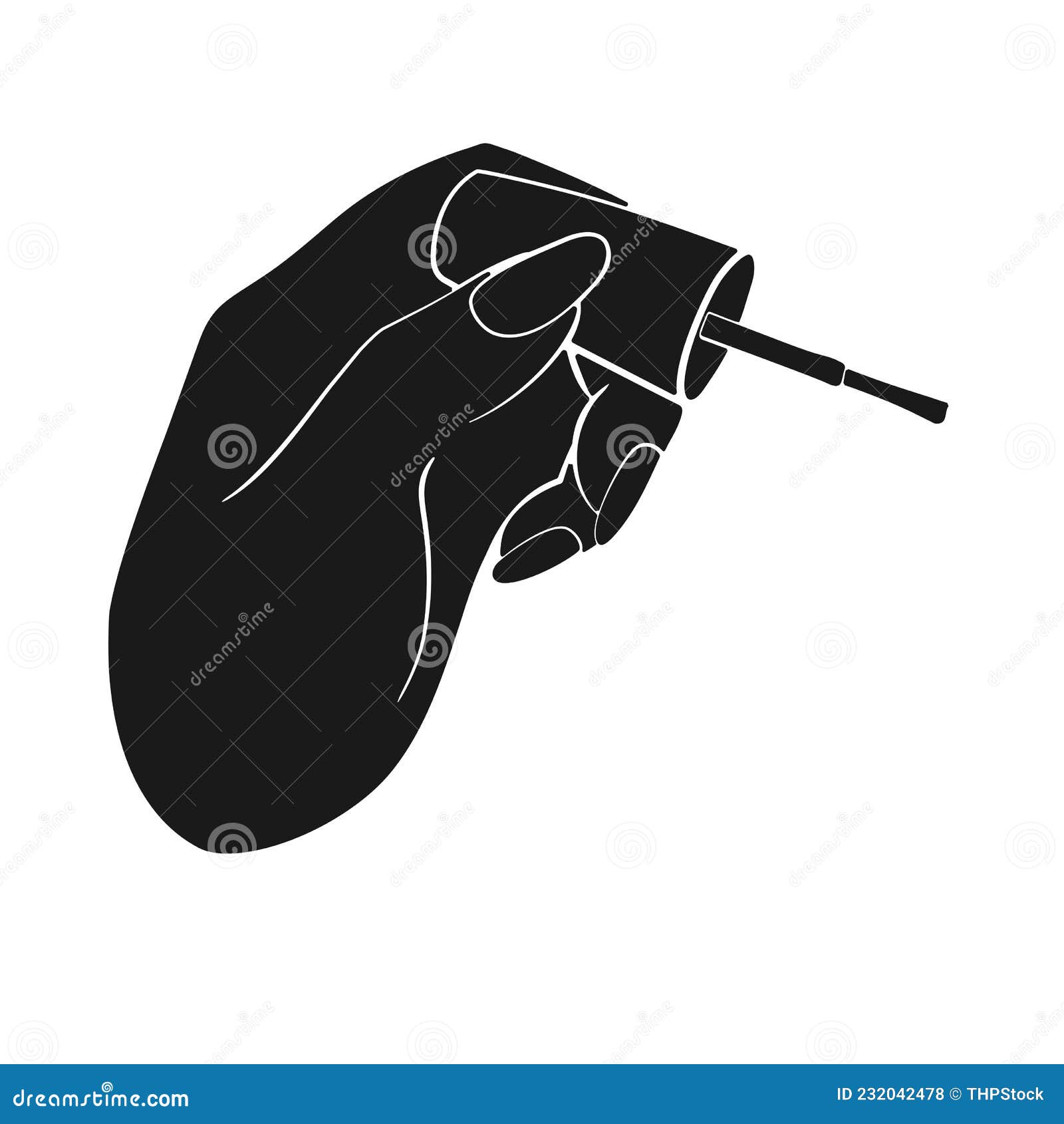Hand with Nail Polish Vector Stock Vector - Illustration of symbol ...