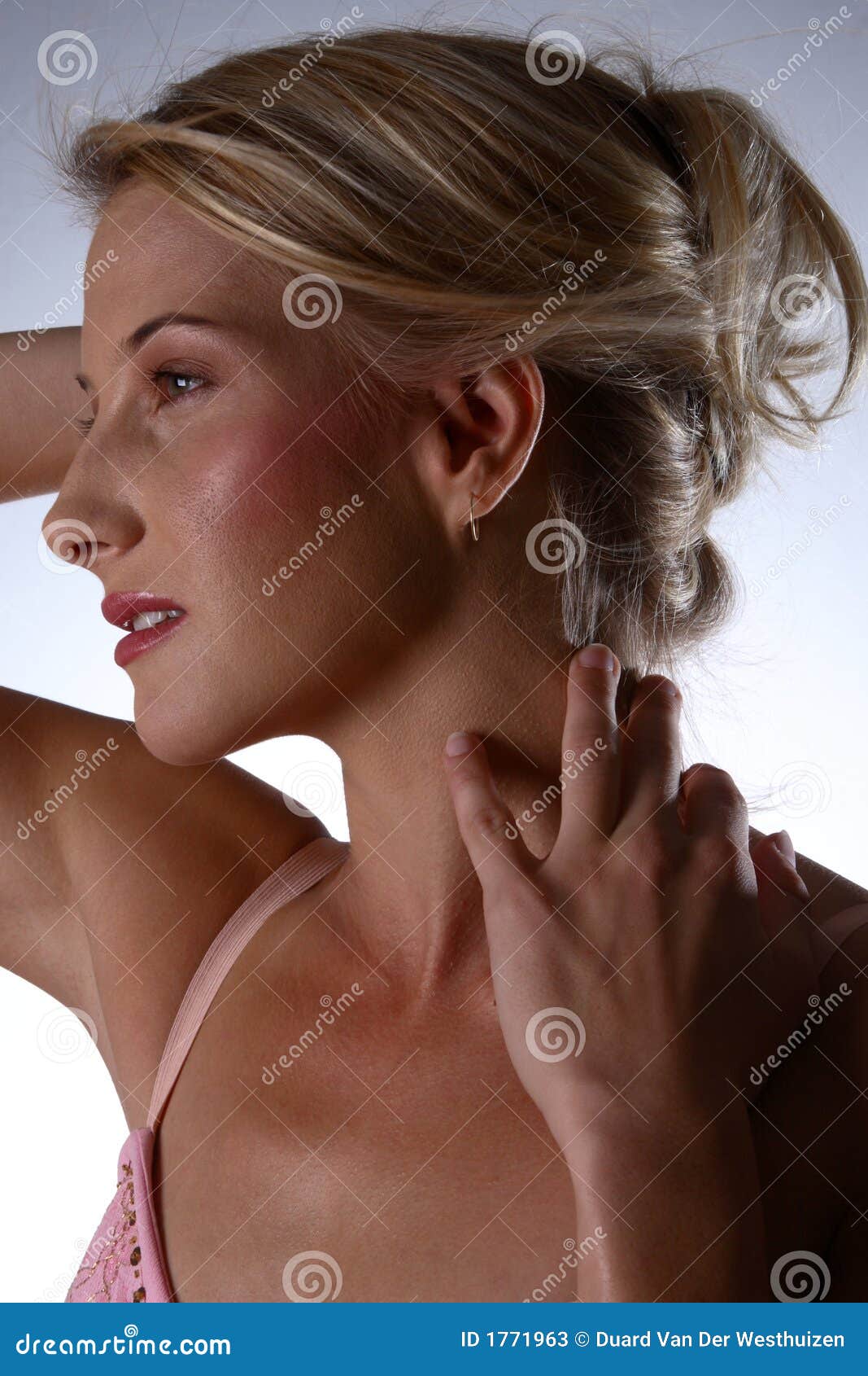 Hand on neck stock image. Image of attractive, beautiful - 1771963