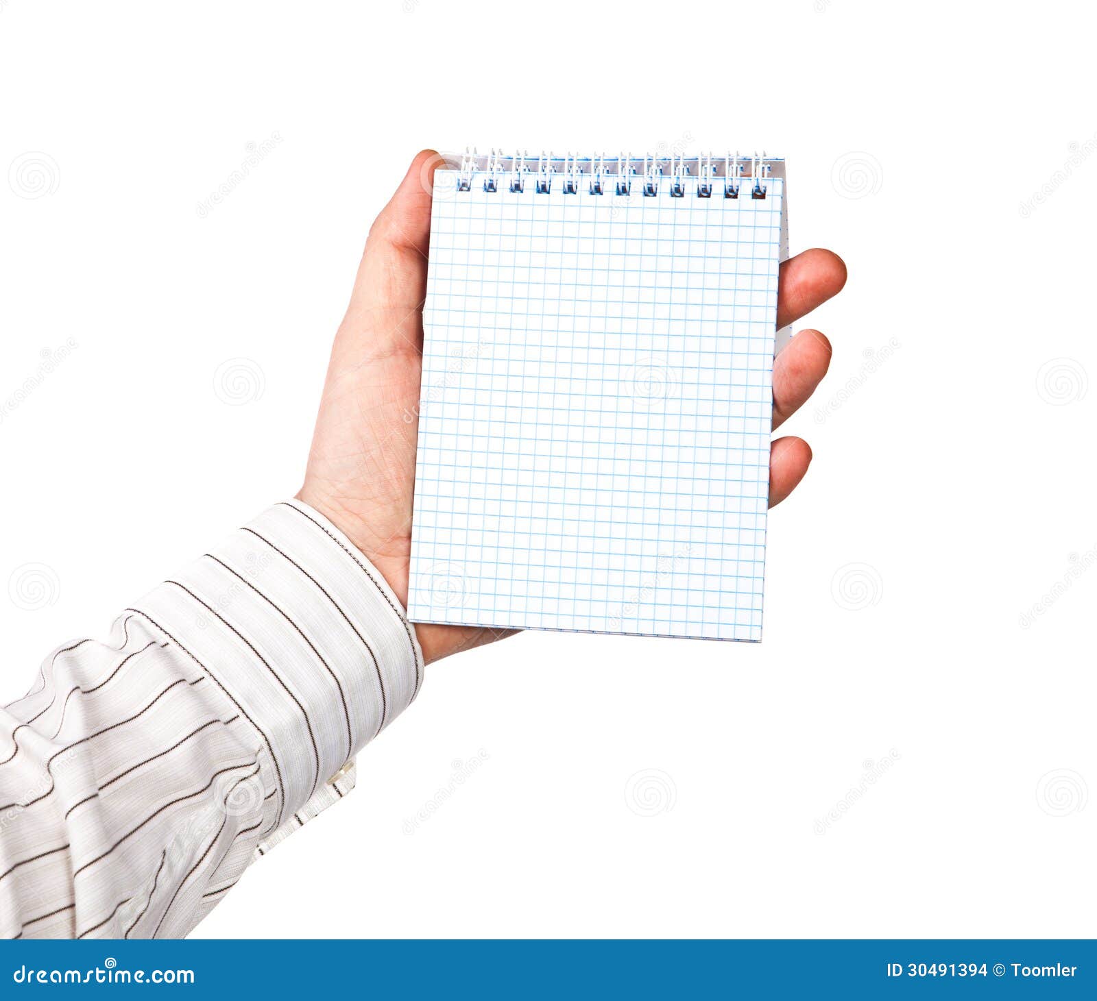 Hand with a notebook stock photo. Image of information - 30491394