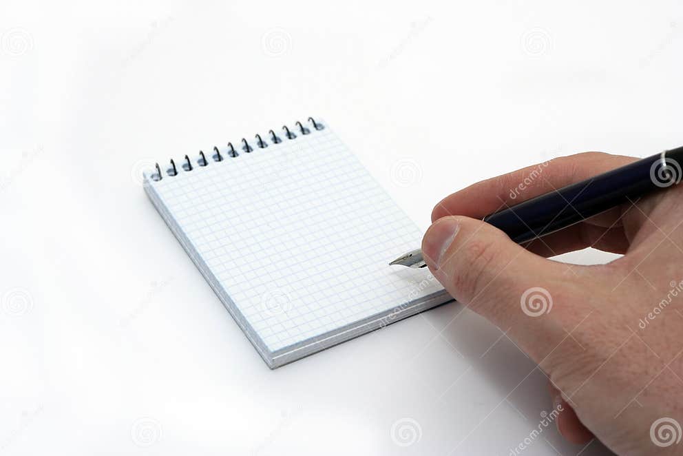 Hand notepad stock image. Image of memo, corporate, message - 645021