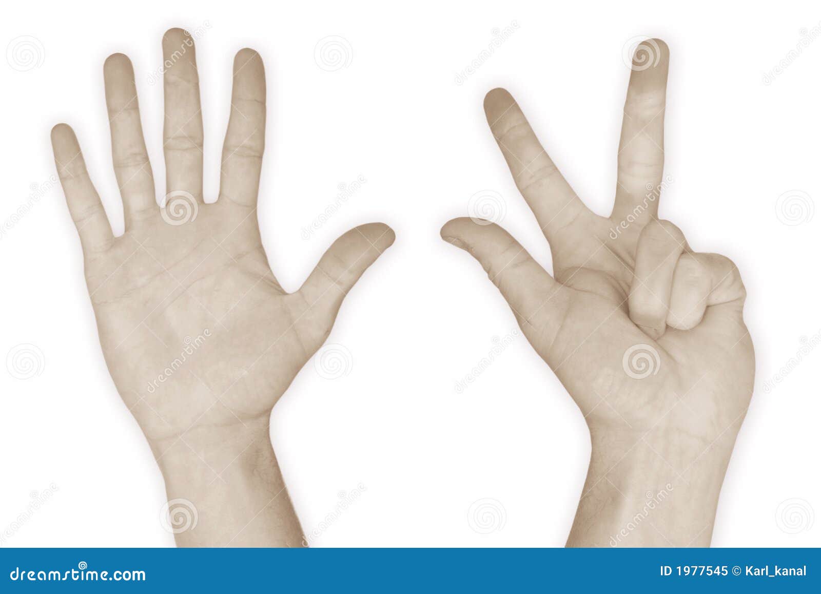 Hand Nummer 8 â acht stock afbeelding. Image of vennoot - 1977545