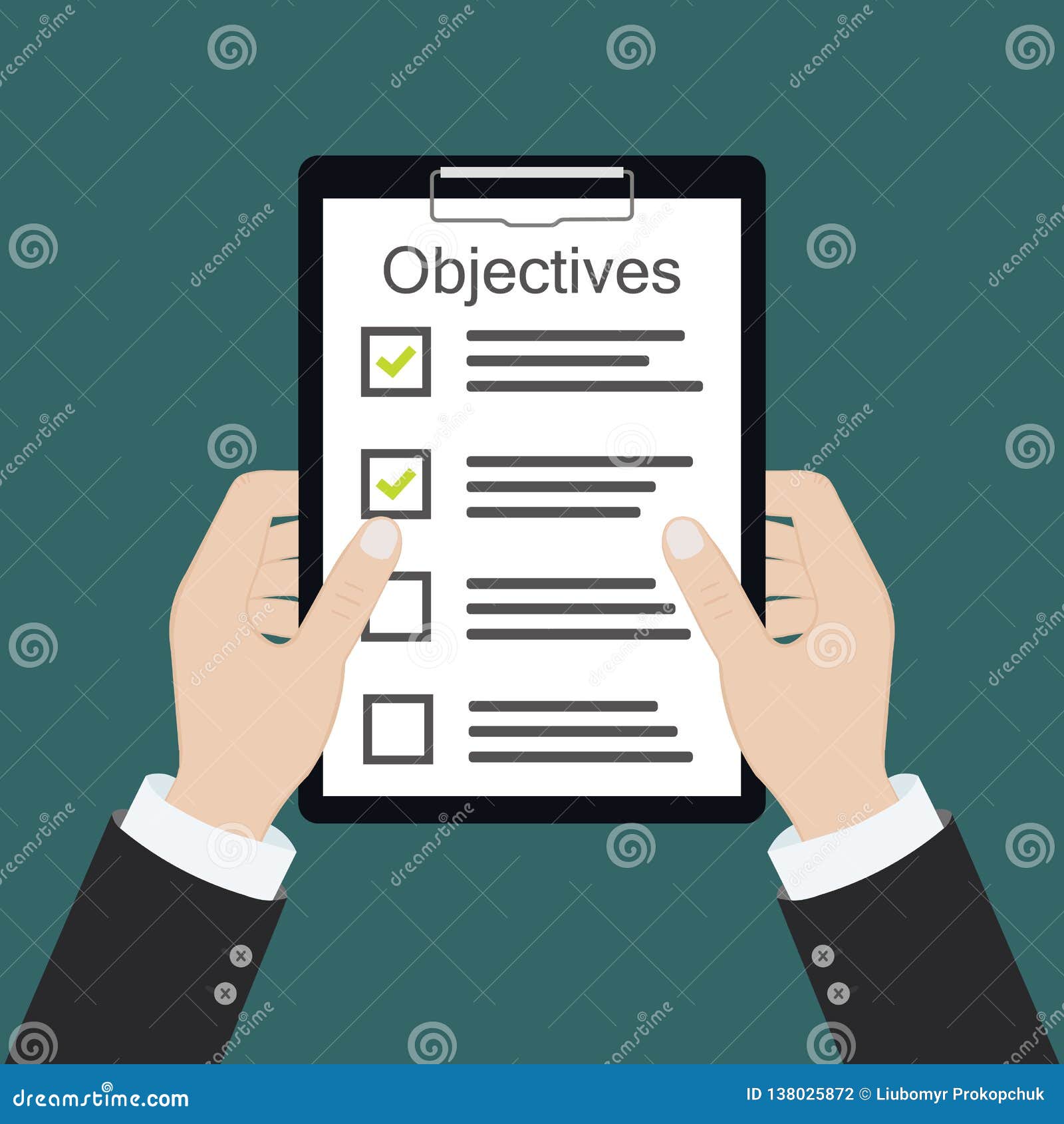 Goal Met Check Mark Box Successful Results Achieved Stock Image ...