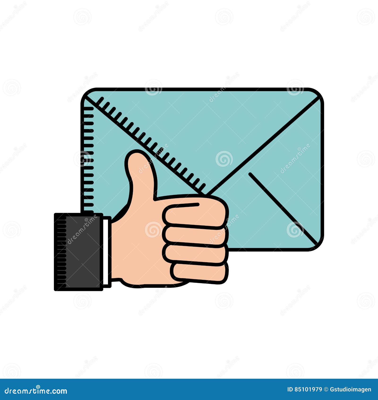 Hand- och kuvertsymbol stock illustrationer. Illustration av globalt ...