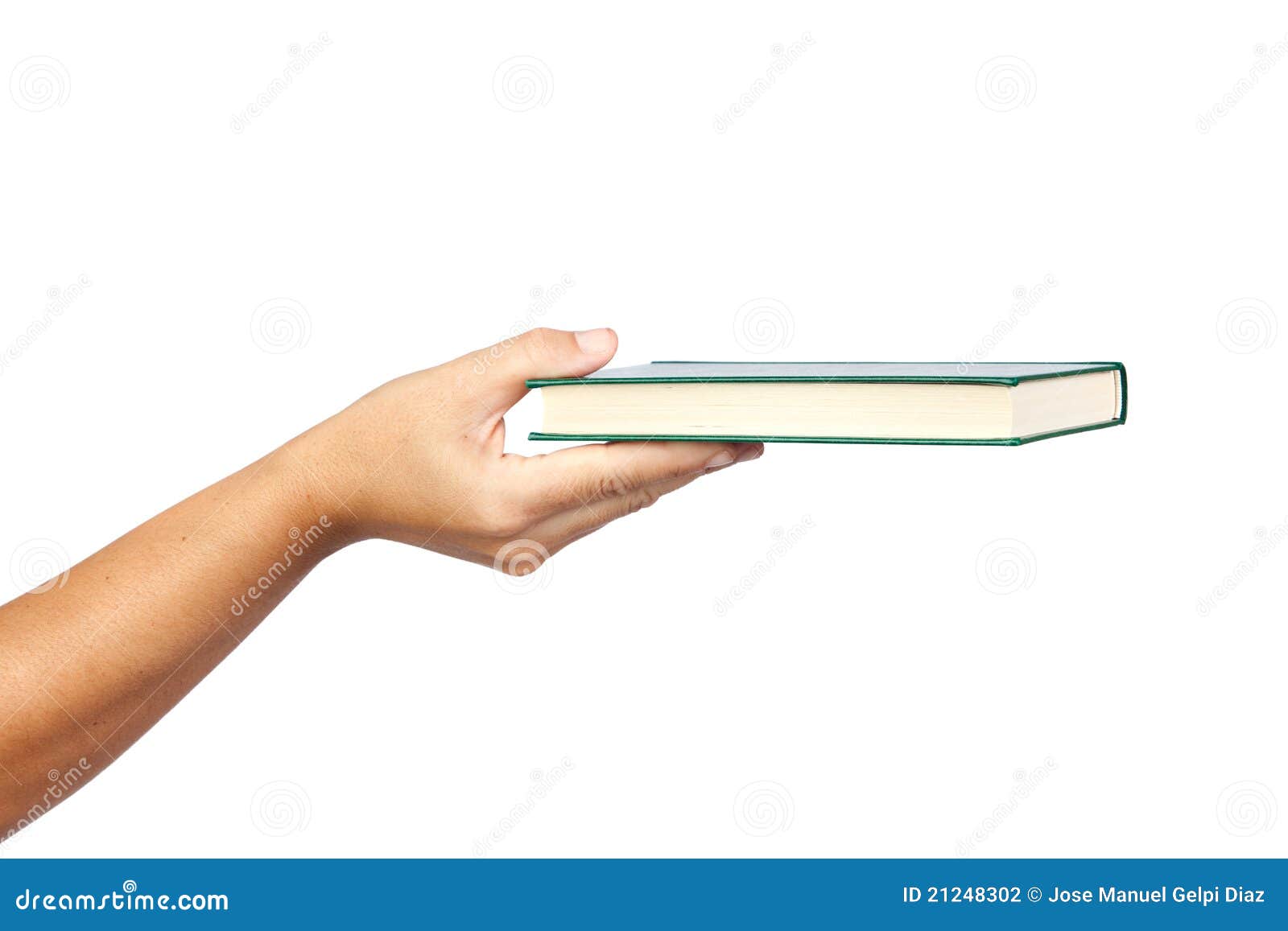 Hand offering a book stock photo. Image of design, library - 21248302