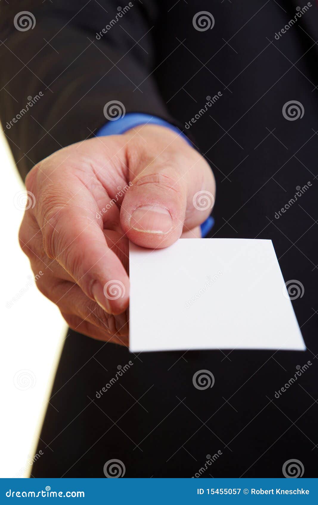 Hand Offering Business Card Stock Image - Image of offer ...