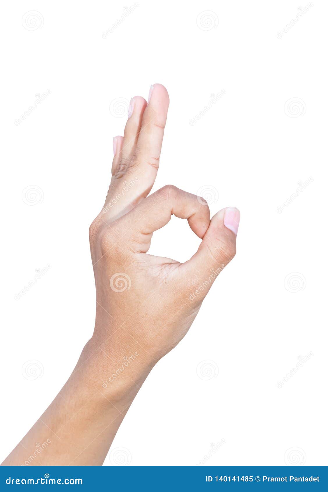 Hand Ok Symbols Showing on White Background Stock Image - Image of ...