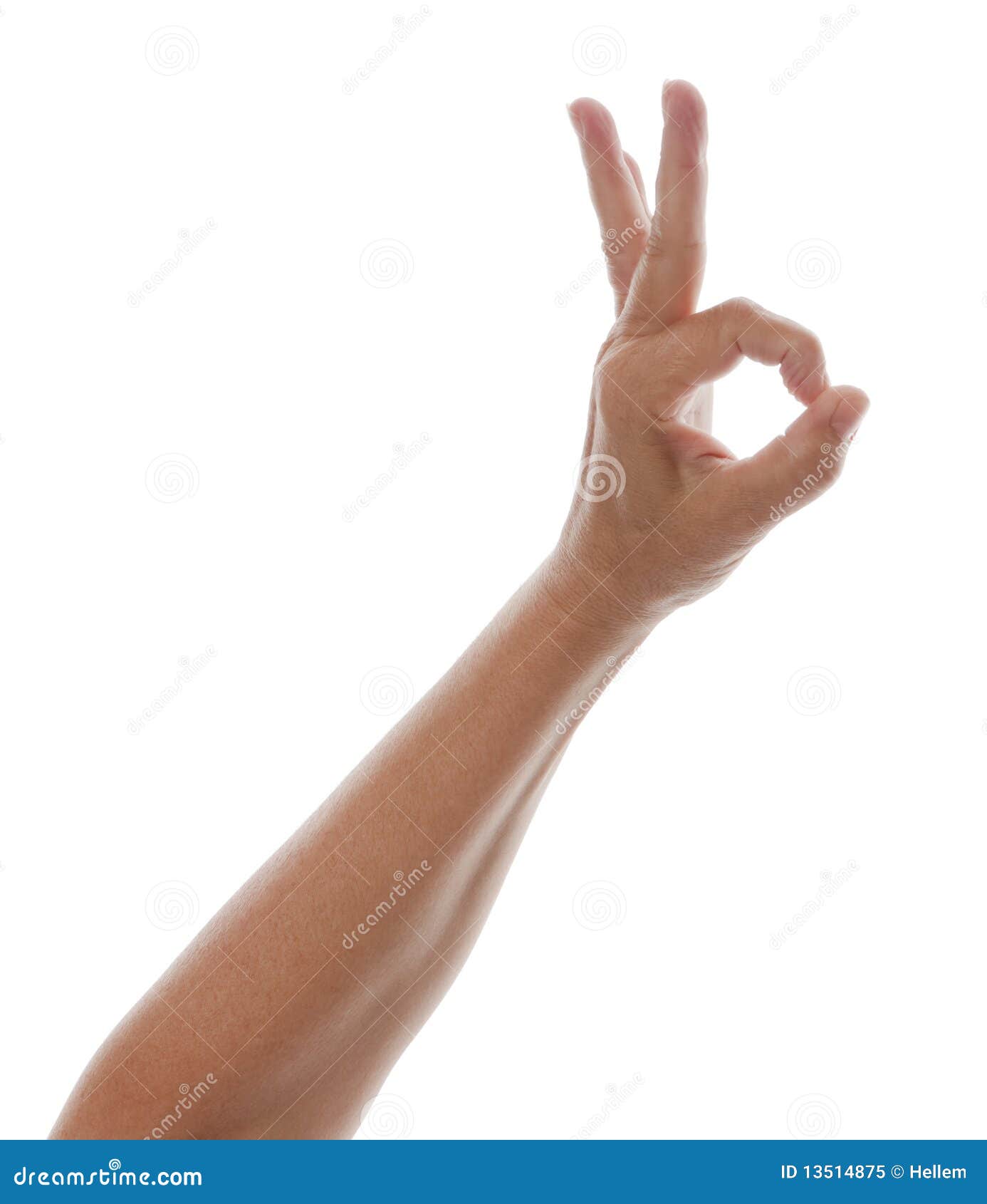Hand - Okay sign, isolated stock image. Image of isolated - 13514875
