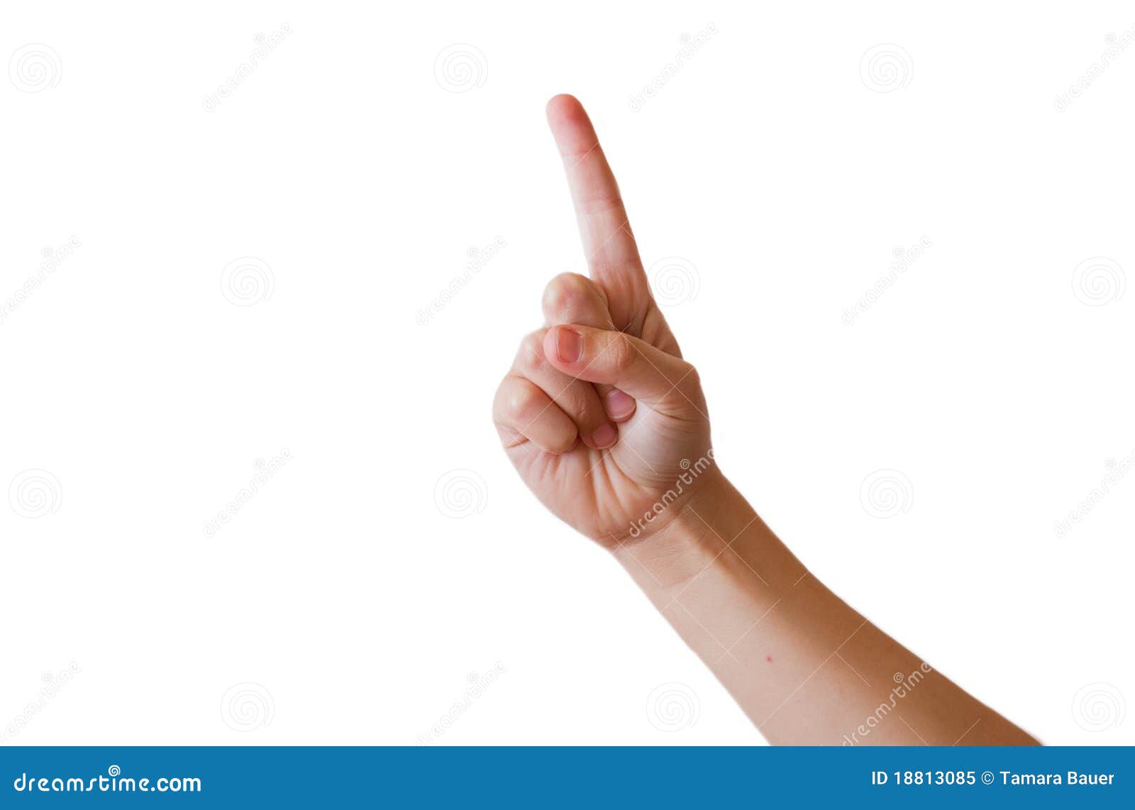 Hand omhoog stock afbeelding. Image of punten, begrip - 18813085