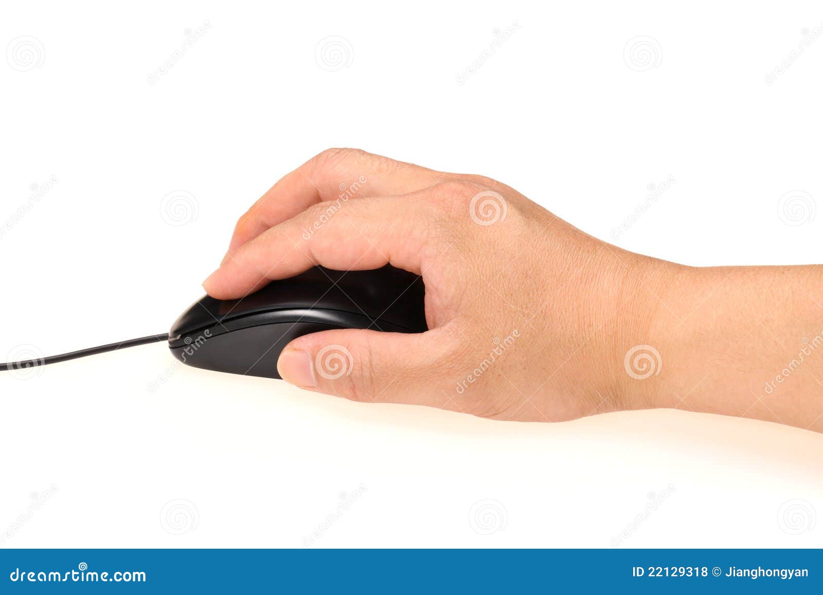 HAND OP MUIS stock foto. Image of klikken, ergonomisch - 22129318