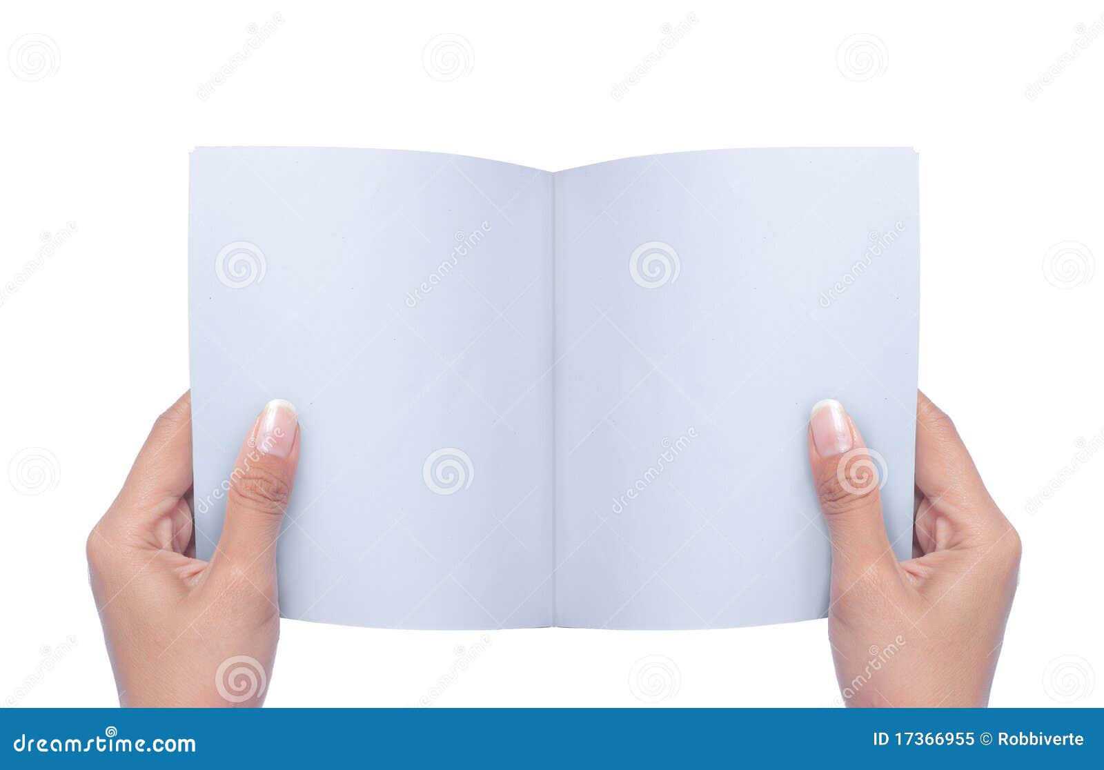 Hand open blank book stock image. Image of close, informing - 17366955