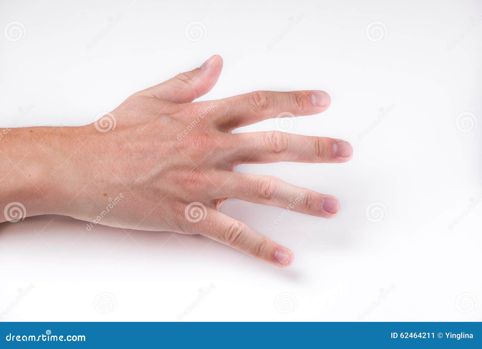 A Hand with Open Fingers Grabbing Emptyness Stock Image - Image of ...