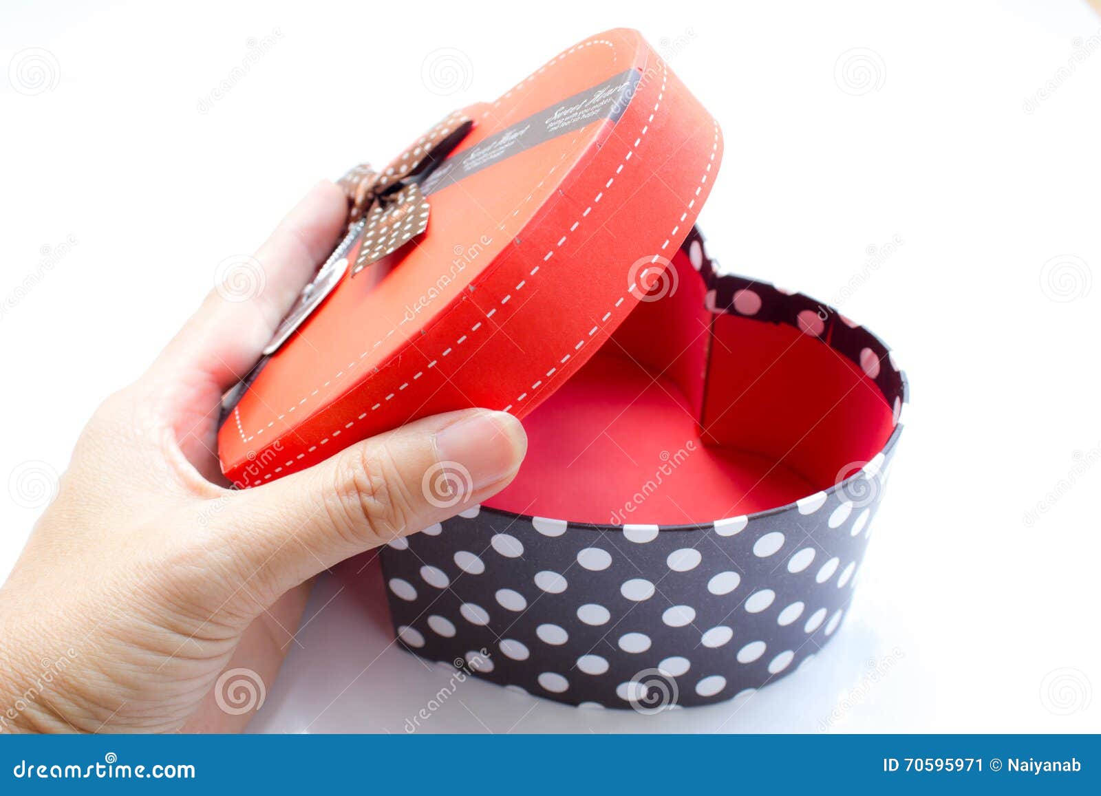 Hand open heart gift box stock image. Image of surprise - 70595971