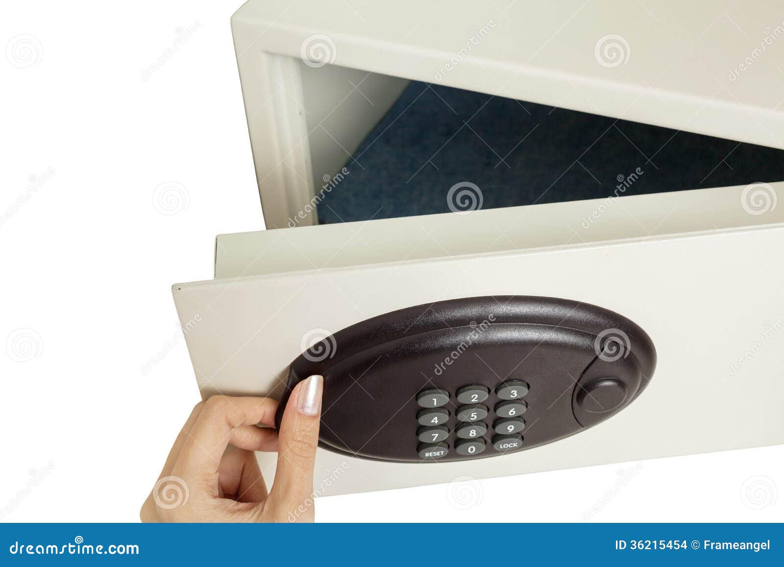 Hand open safety box stock photo. Image of single, savings - 36215454