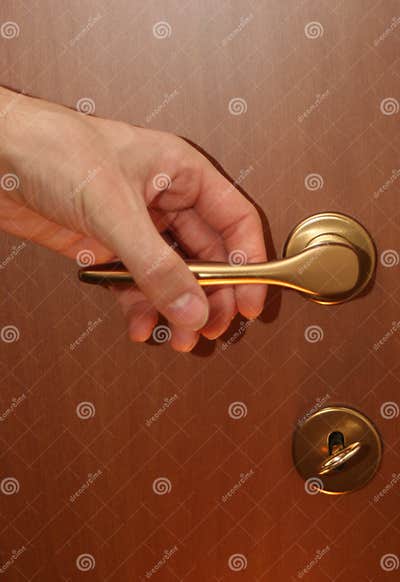 Hand opening close door stock image. Image of concept, future - 570107