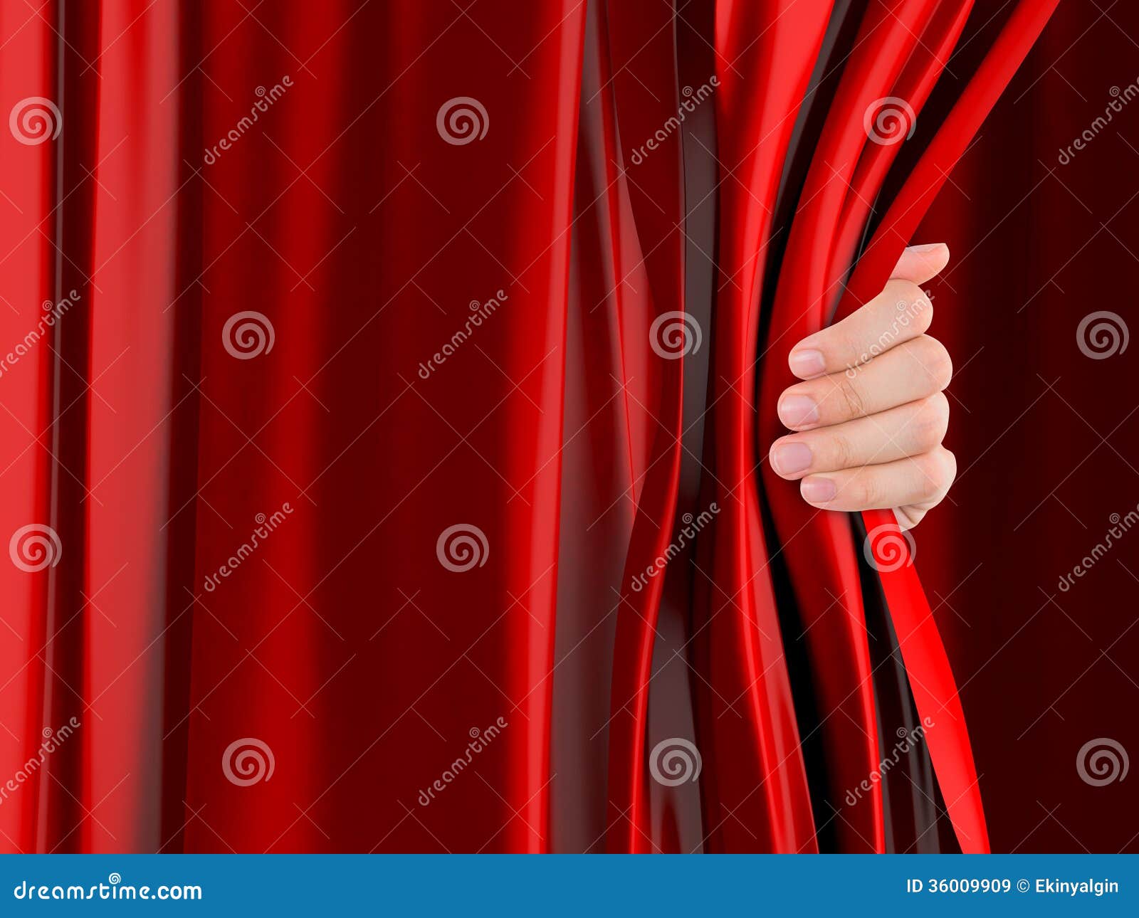 Hand Opening Curtain stock image. Image of elegant, interior - 36009909