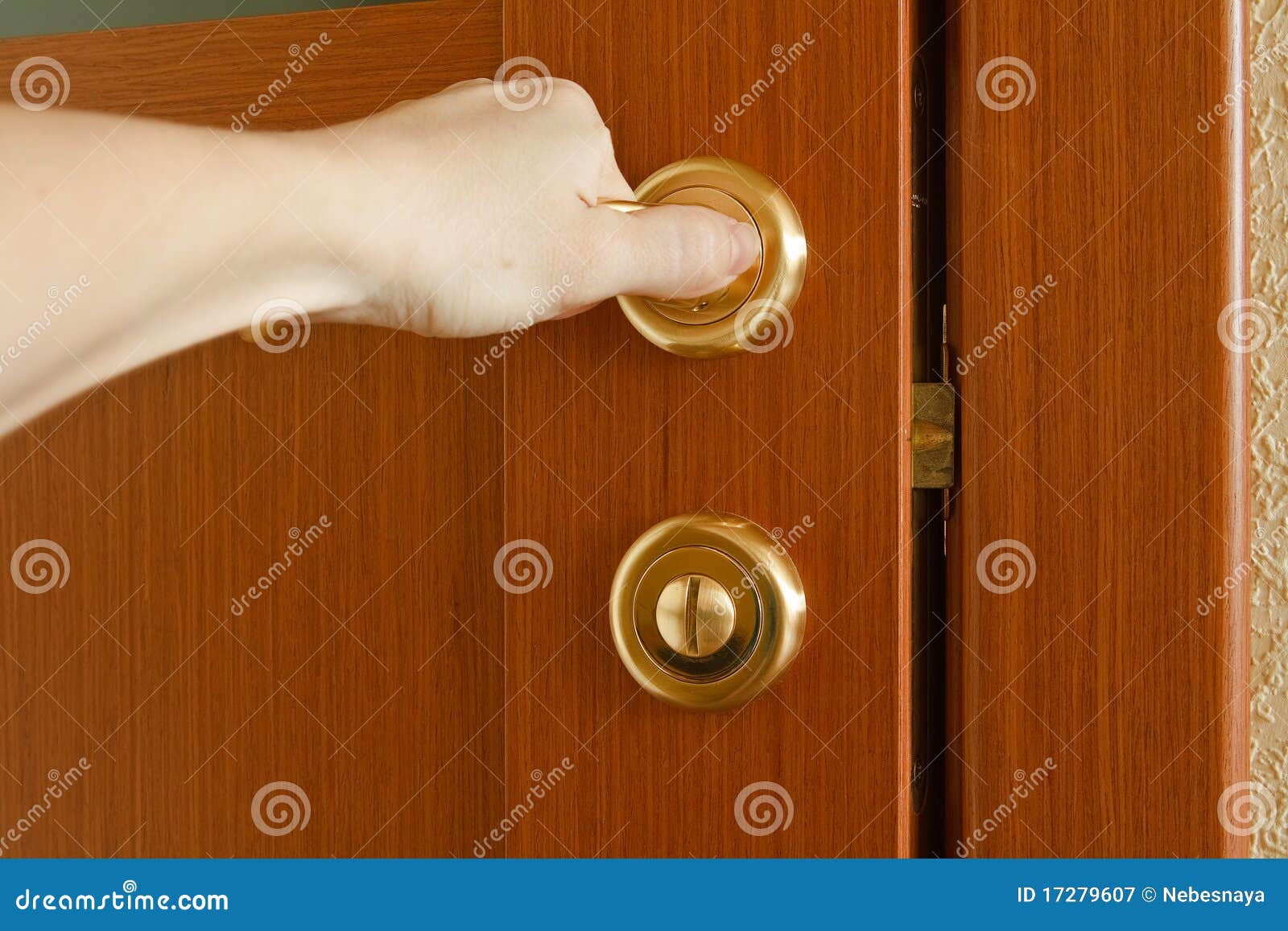 Hand opening door stock image. Image of interior, glitter - 17279607