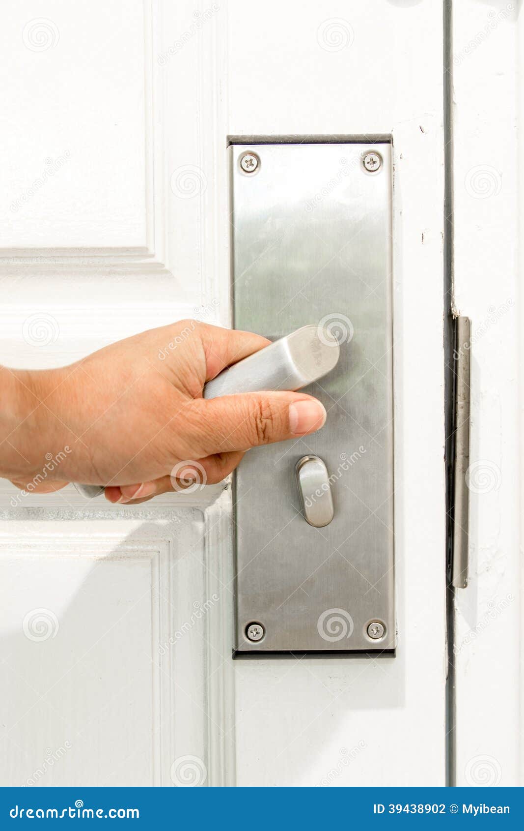 Hand opening door stock photo. Image of doorknob, leaving - 39438902