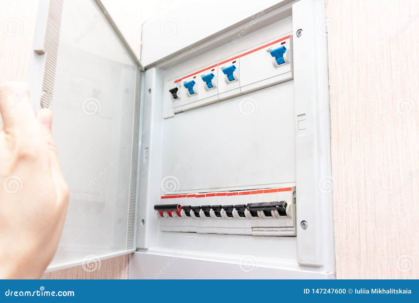 Hand Opening Electrical Shield with Automatic Switches of Electricity ...