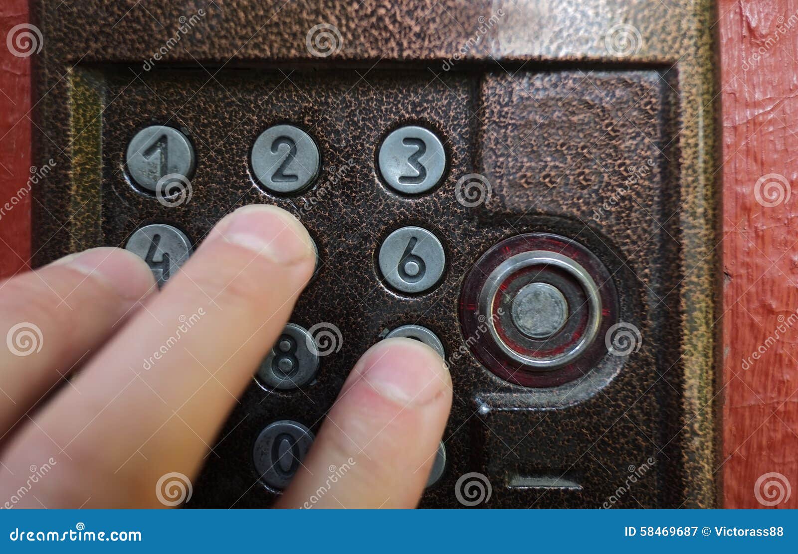 Hand Opening Lock stock image. Image of lock, equipment - 58469687