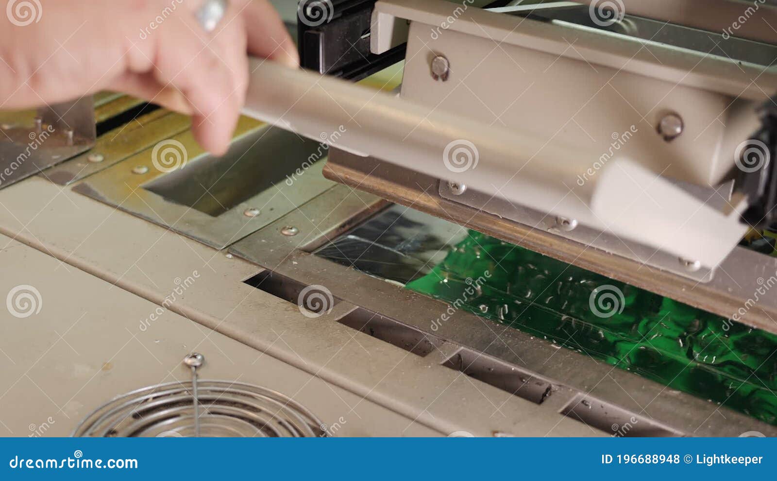 Hand Operate Dip Welding Machine - Close Up Stock Footage - Video of ...