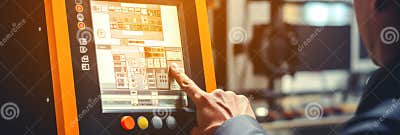 Hand Operating Cnc Machine Control Panel for Precise Data Input and Accurate Control Stock ...