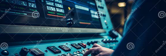 Hand Operating Cnc Machine Control Panel for Precise Data Input and Advanced Control Stock ...