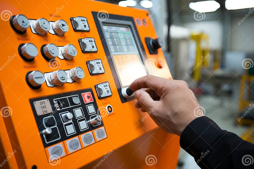Hand Operating Cnc Machine Control Panel for Precise Data Input and Optimal Control Stock ...