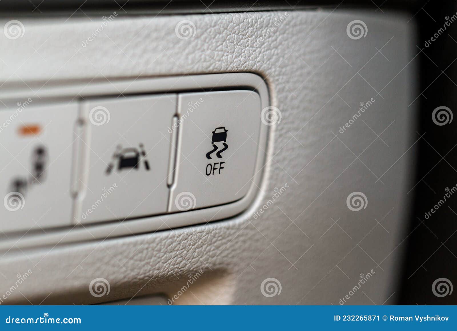 Hand Operating ESP Electronic Stability Program Control Close Up View ...