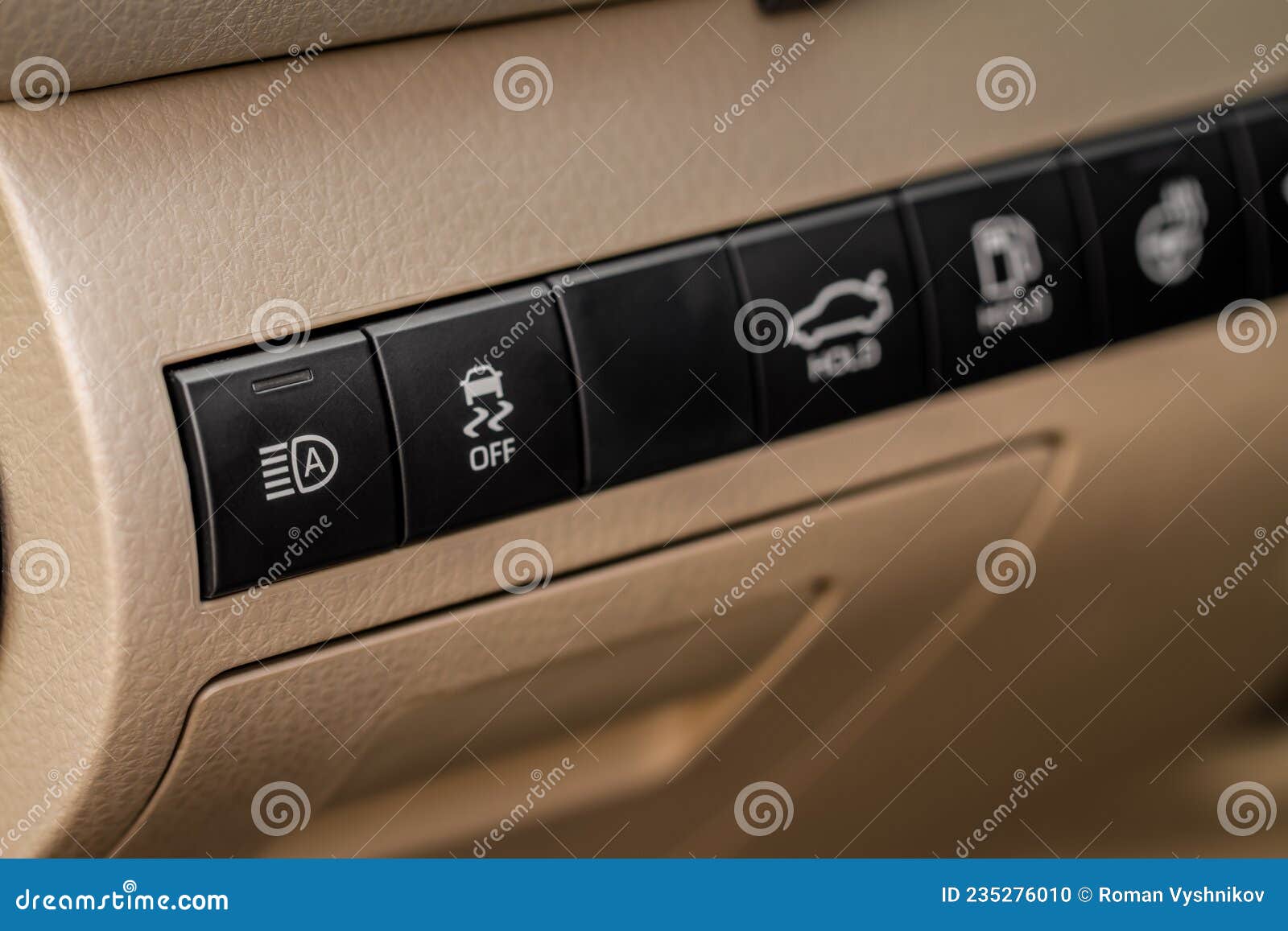 Hand Operating ESP Electronic Stability Program Control Close Up View ...