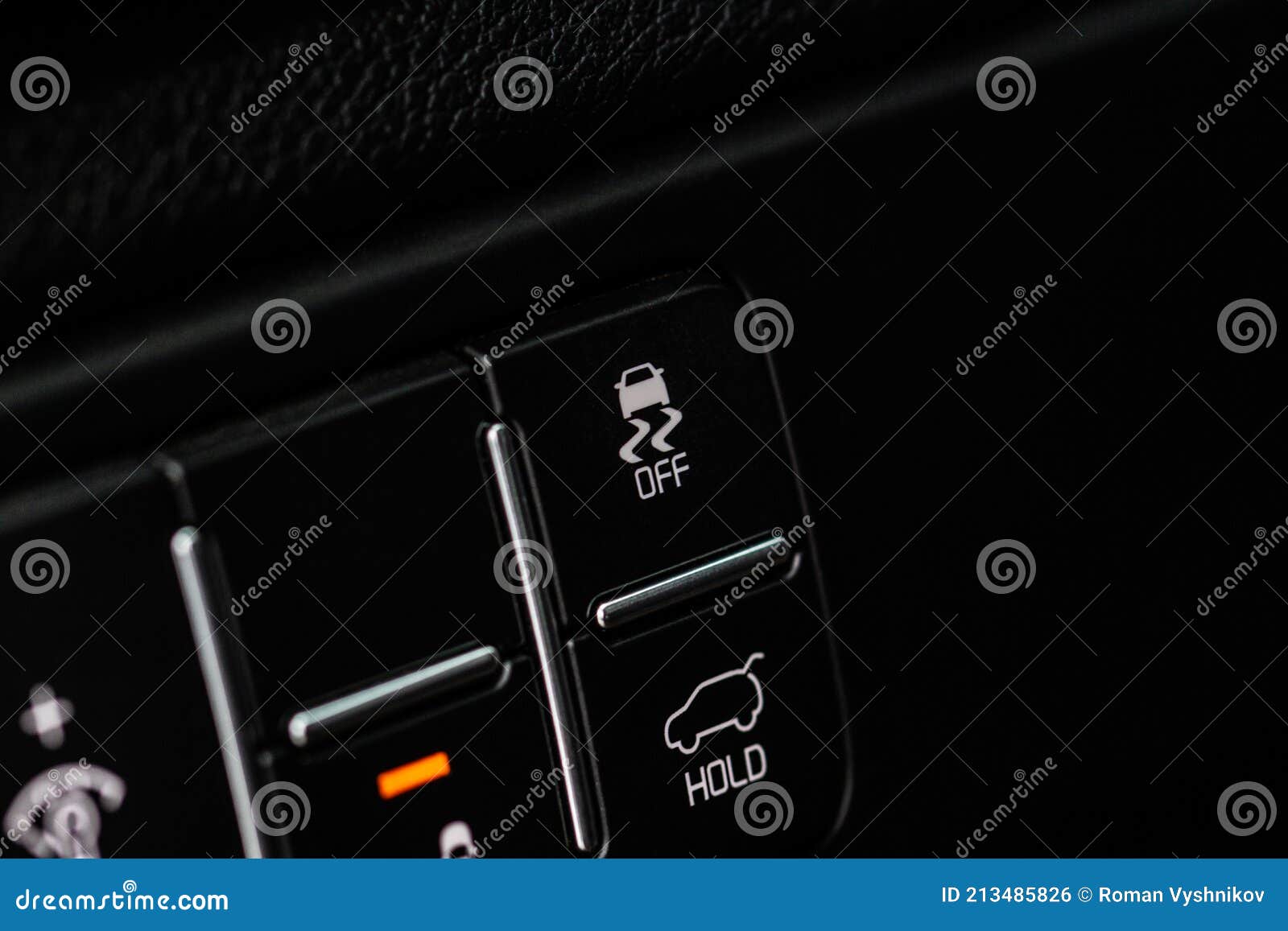 Hand Operating ESP Electronic Stability Program Control Close Up View ...