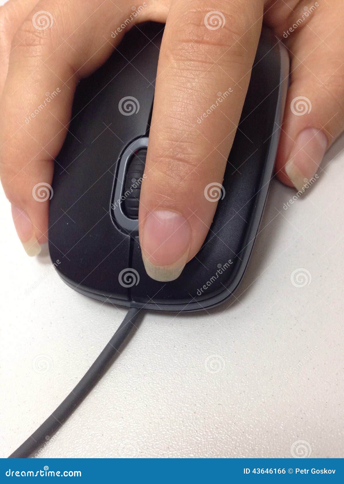 Hand operating mouse stock photo. Image of fingers, human - 43646166